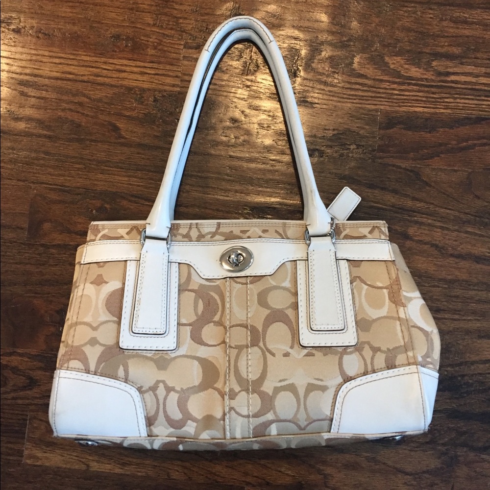 Coach Natural Hue Logo Purse - Gem